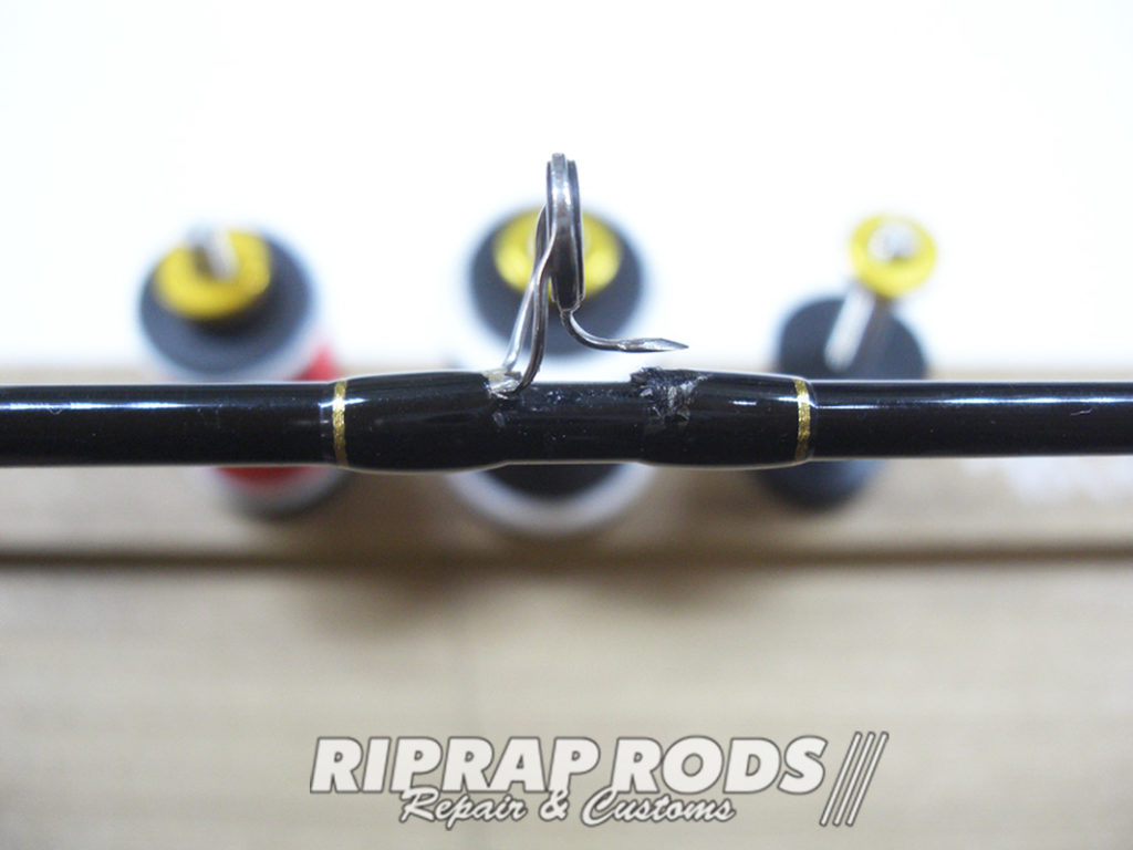 タクティクス ウォータイガー TCSC-65ML ガイド修理 (ロッドカスタム日記 #40)