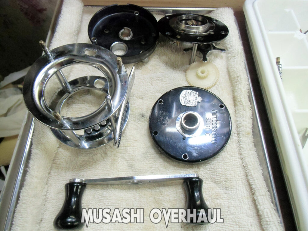 メンテナンス日記#1389：アブ ガルシア アンバサダー 5000C 重い巻き感 ベアリング交換